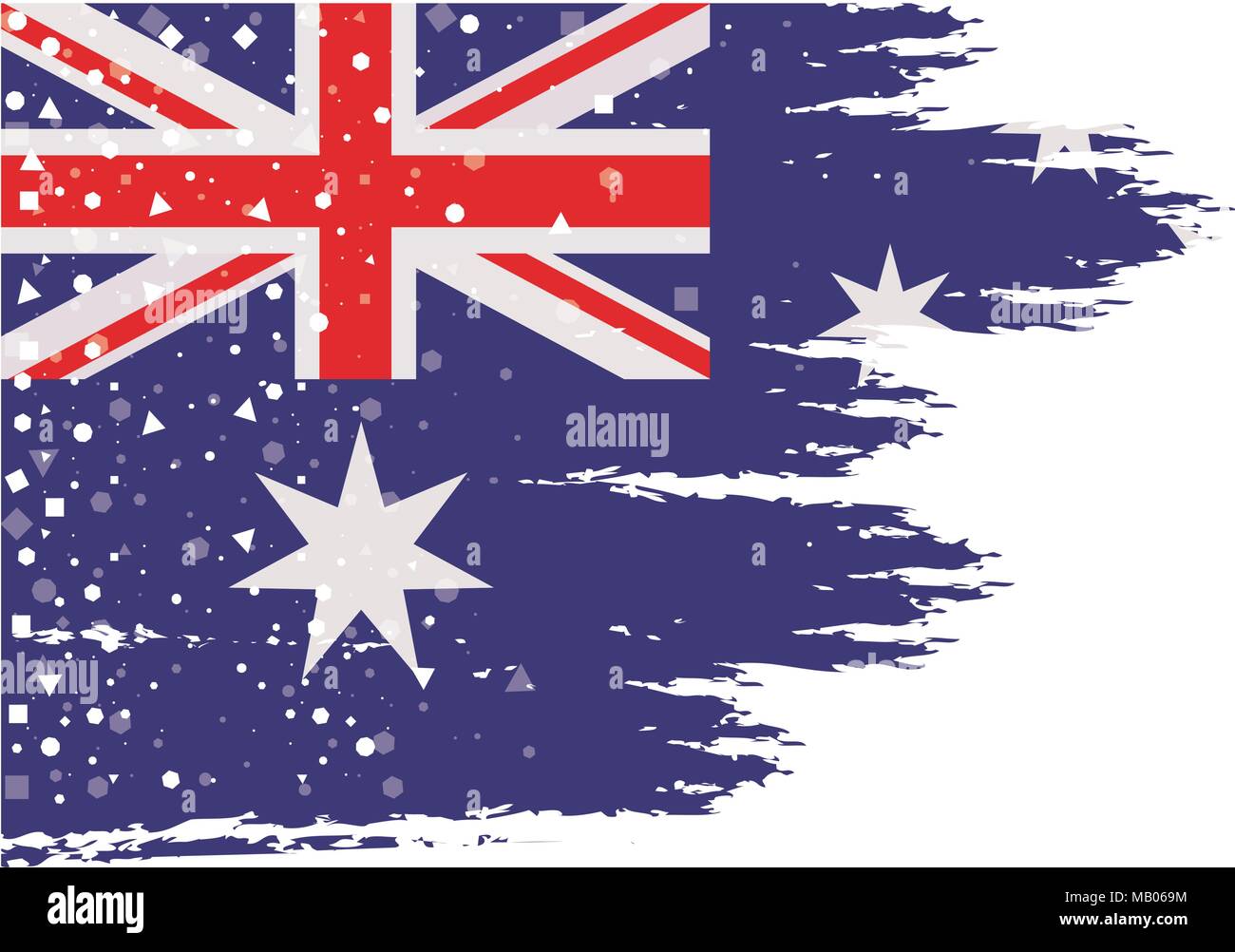 Flag of australia painted Stock Vector Image & Art - Alamy