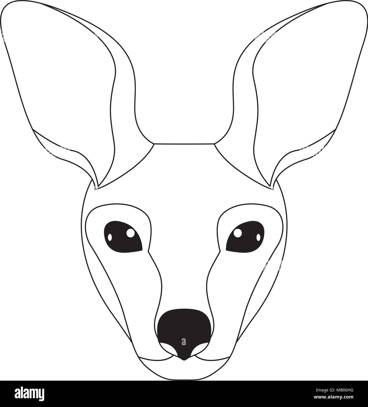 Kangaroo Face Template