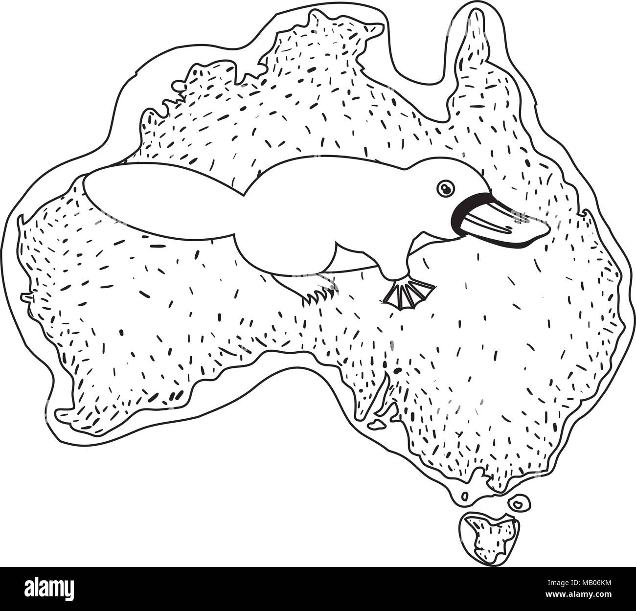Australian endemic to australia Black and White Stock Photos & Images ...