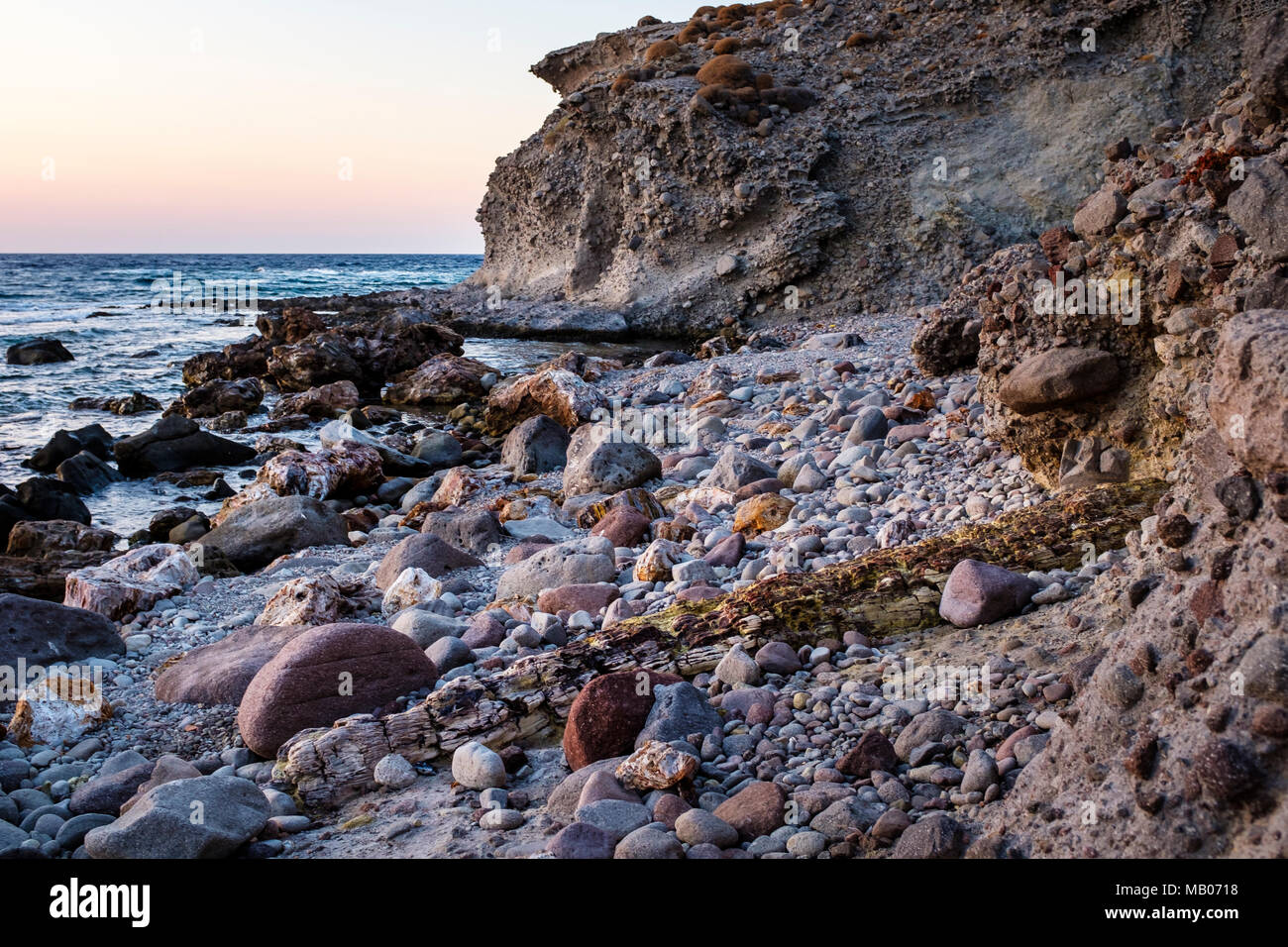 Nissiopi Petrified Forest Park, Unesco Geopark, Lesvos Stock Photo - Alamy