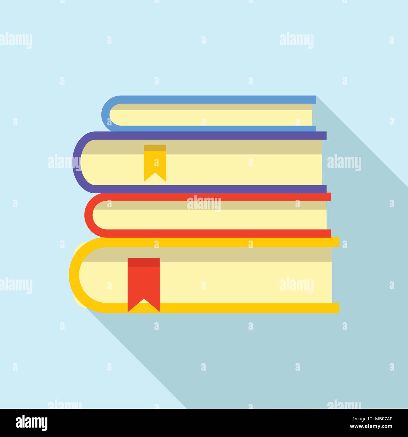Library icon, flat style Stock Vector Image & Art - Alamy