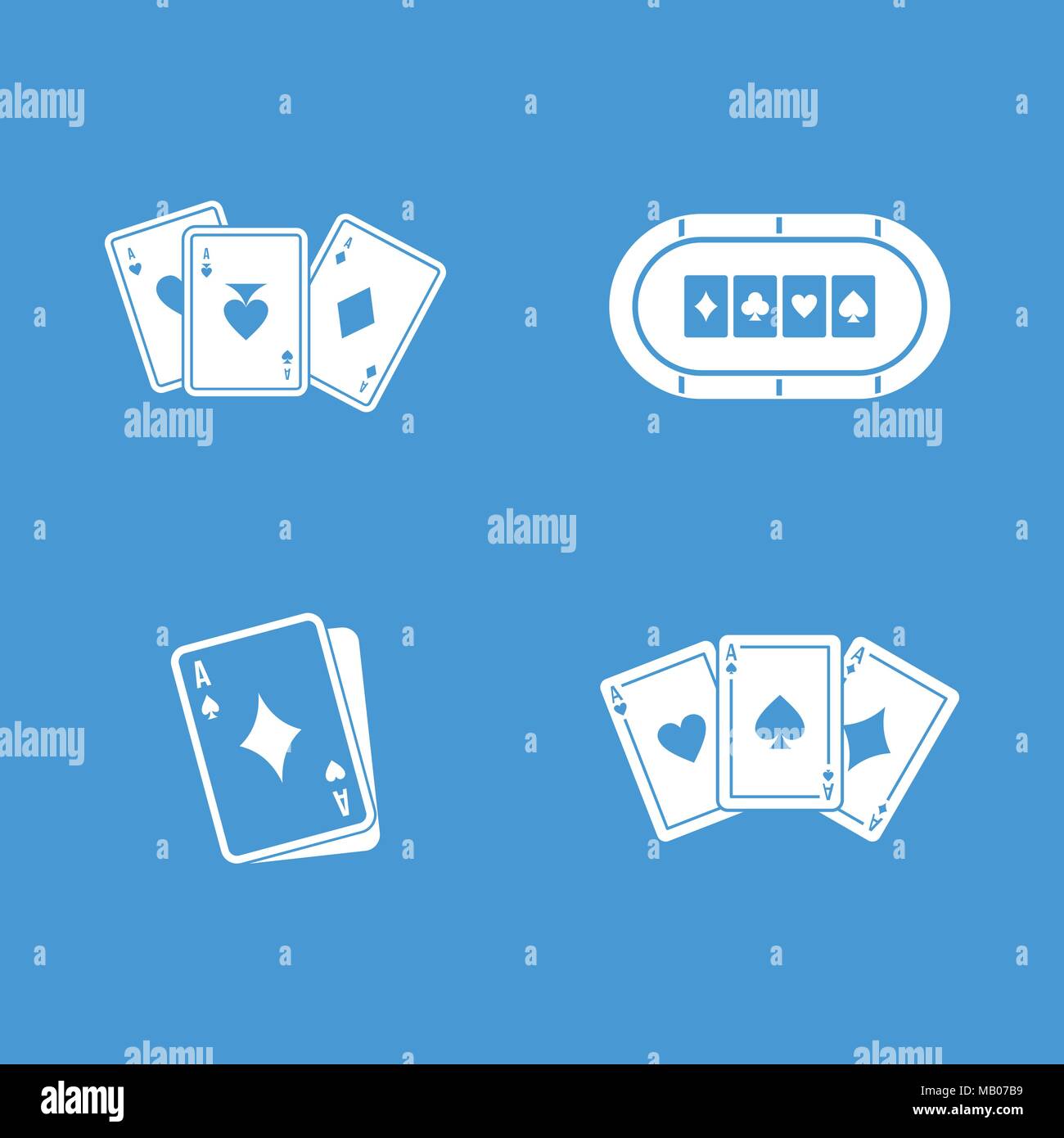 Playing cards blue web hi-res stock photography and images - Alamy