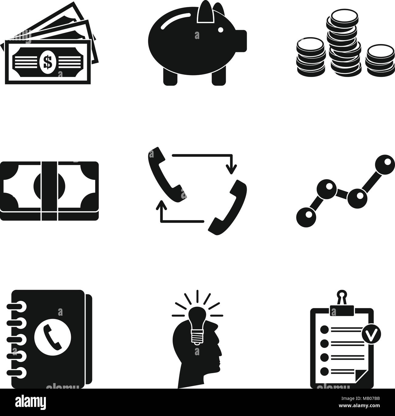 Trading floor icons set, simple style Stock Vector Image & Art - Alamy