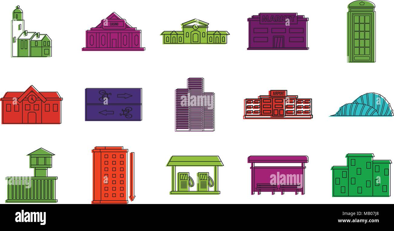 Big building blocks Stock Vector Images - Alamy
