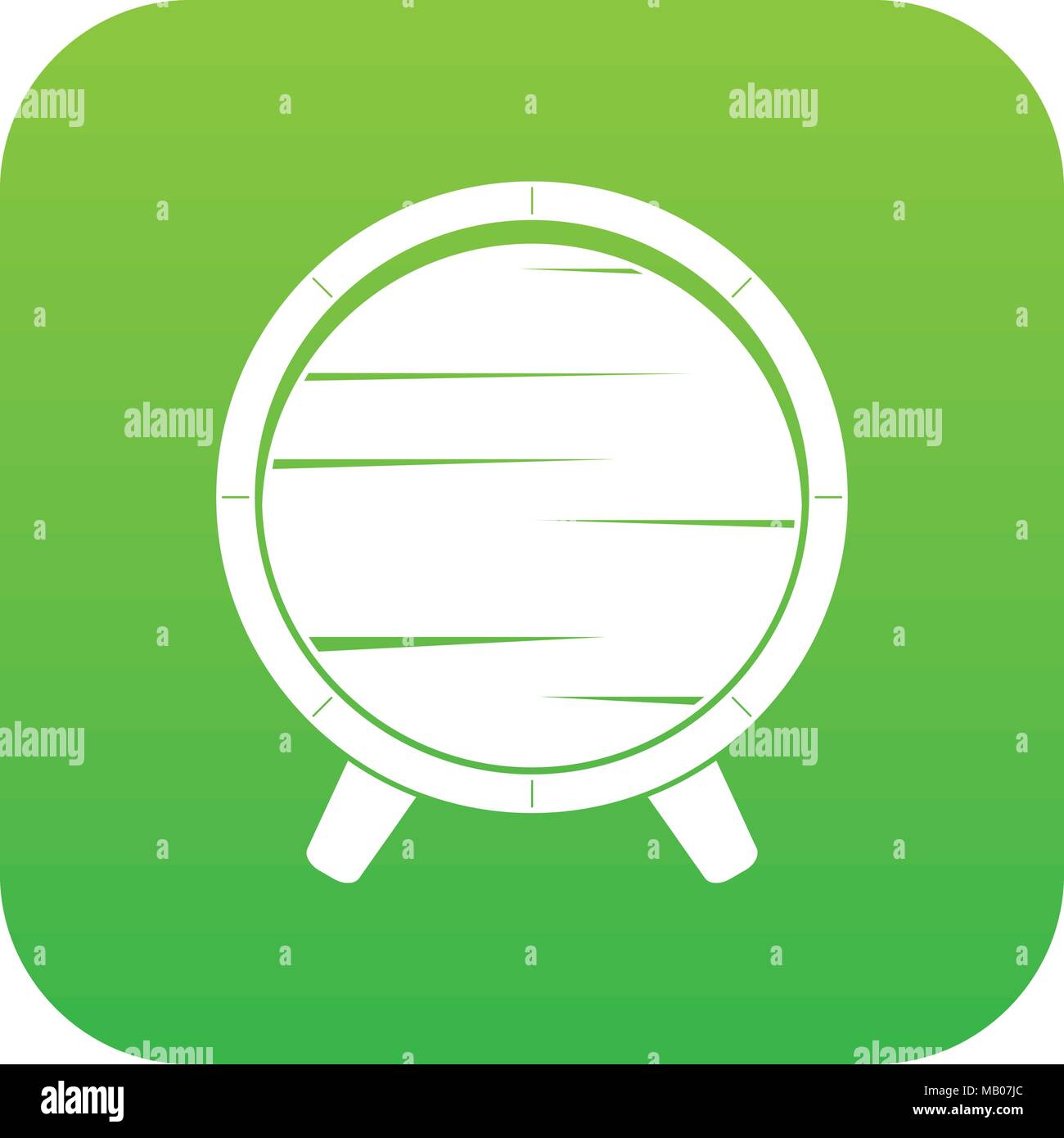 Barrel on legs icon digital green Stock Vector Image & Art - Alamy