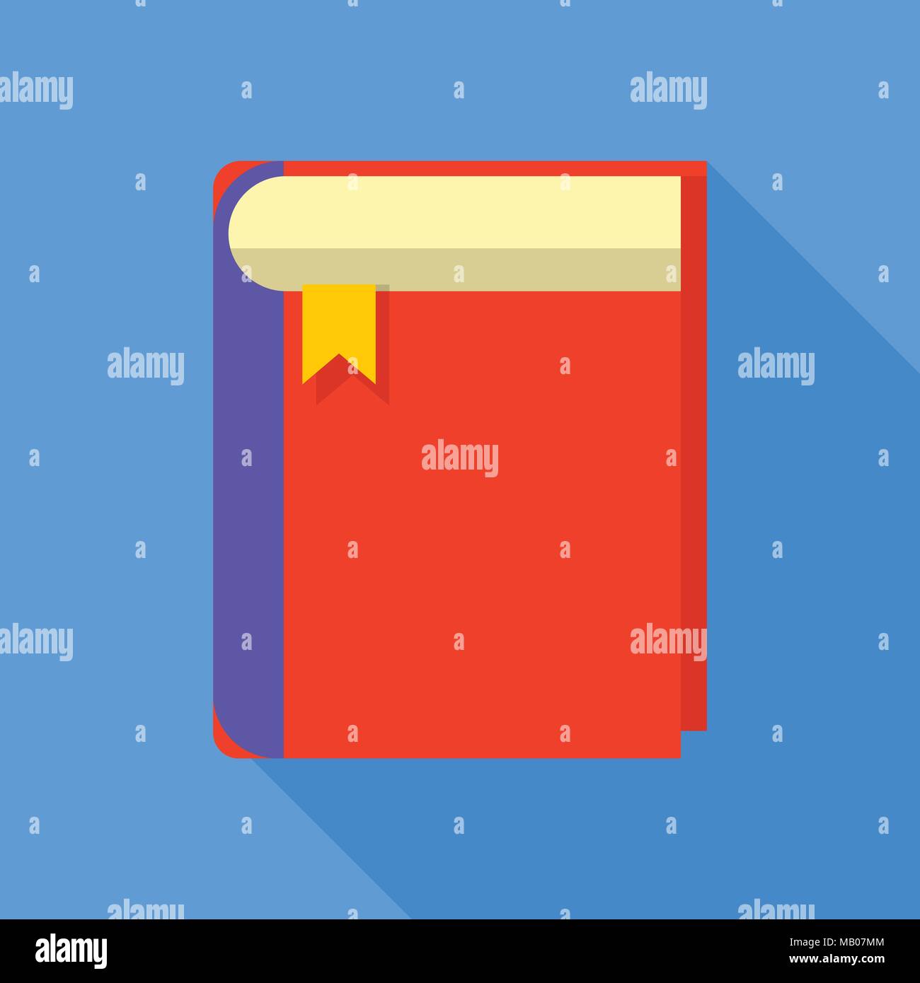 Thick book icon, flat style Stock Vector Image & Art - Alamy