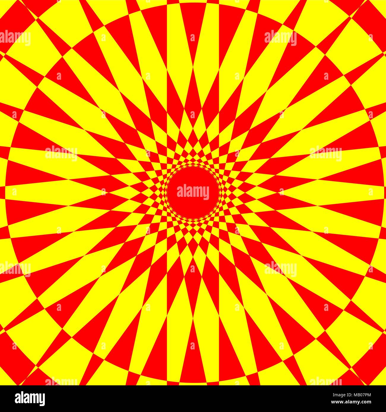 Abstract geometric pattern - red and yellow, Circular mathematical ...