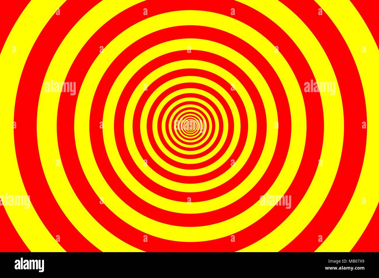 Concentric circle elements pattern, Red and yellow color ring, Circle ...