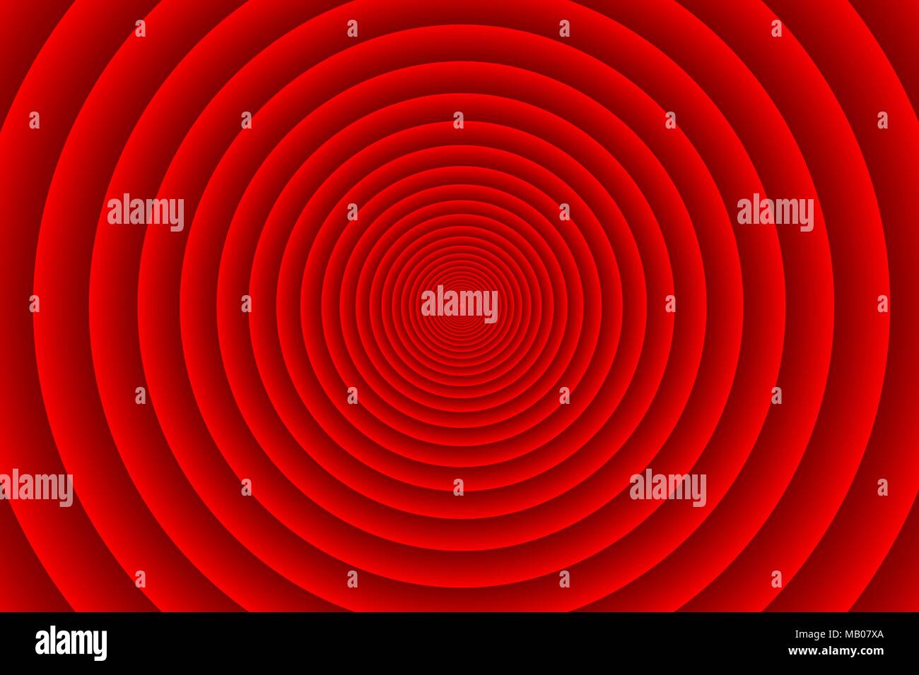 Concentric circle elements pattern, Red color ring, Circle spin target ...