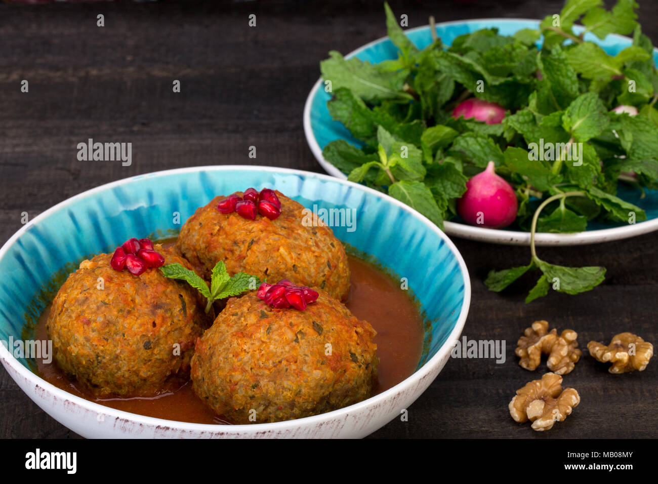 Koofteh Tabrizi Large Meatballs Stuffed With Dried Fruits, Berries And ...