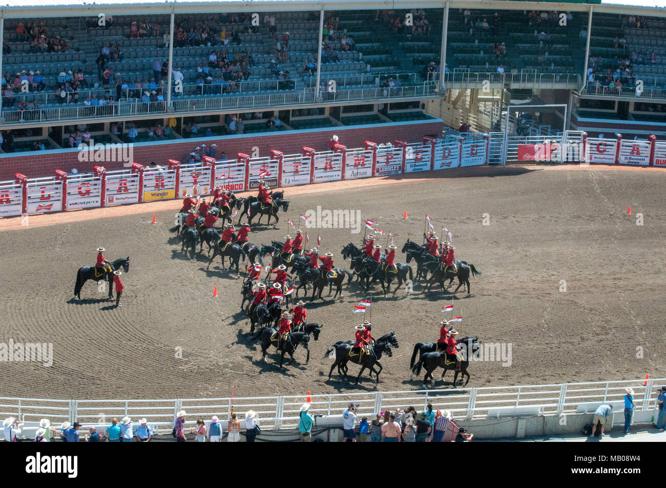 The Royal Canadian Mounted Police (RCMP) perform the musical ride at ...