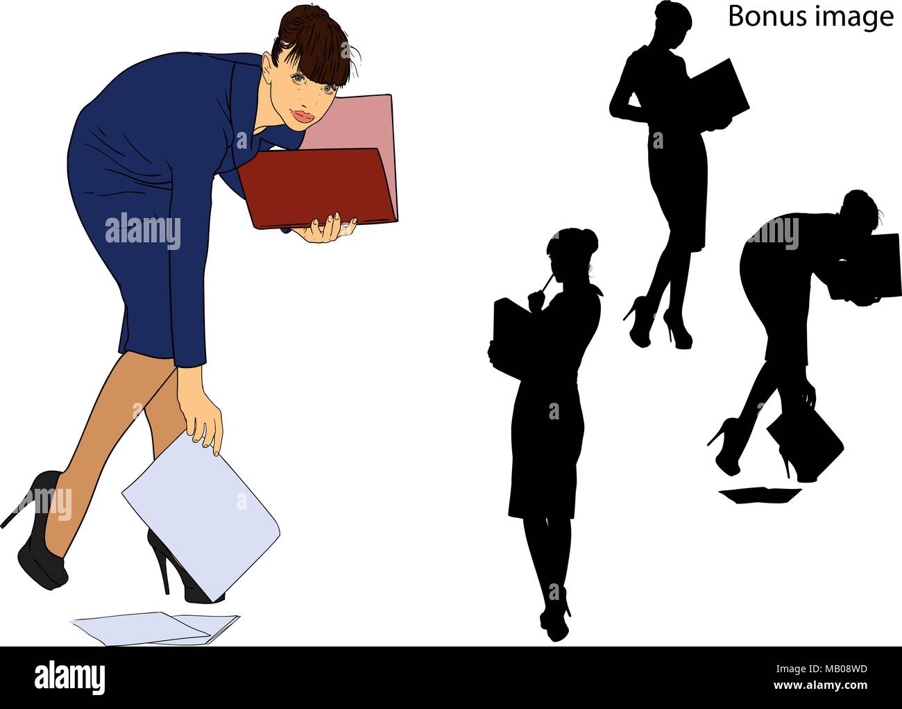Cartoon folder hi-res stock photography and images - Alamy