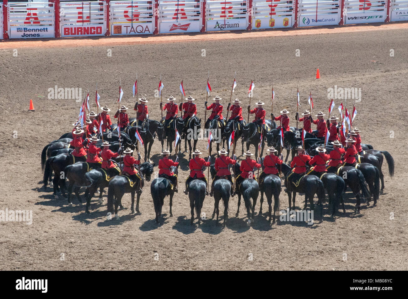 The Royal Canadian Mounted Police (RCMP) perform the musical ride at ...