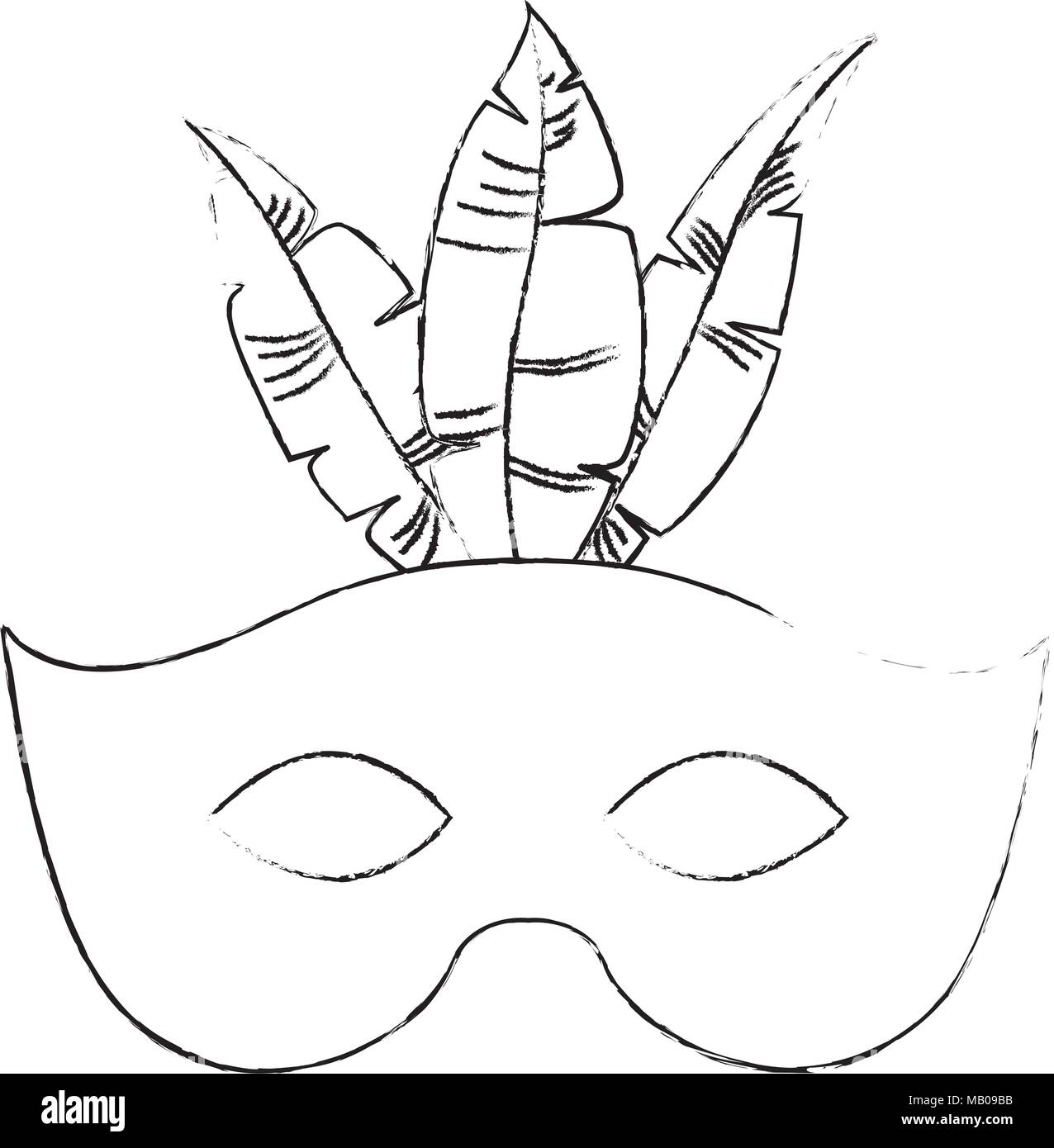 Carnivale mask Black and White Stock Photos & Images - Alamy