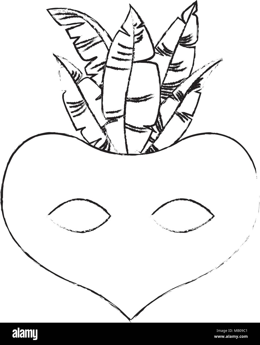 Carnivale mask Black and White Stock Photos & Images - Alamy