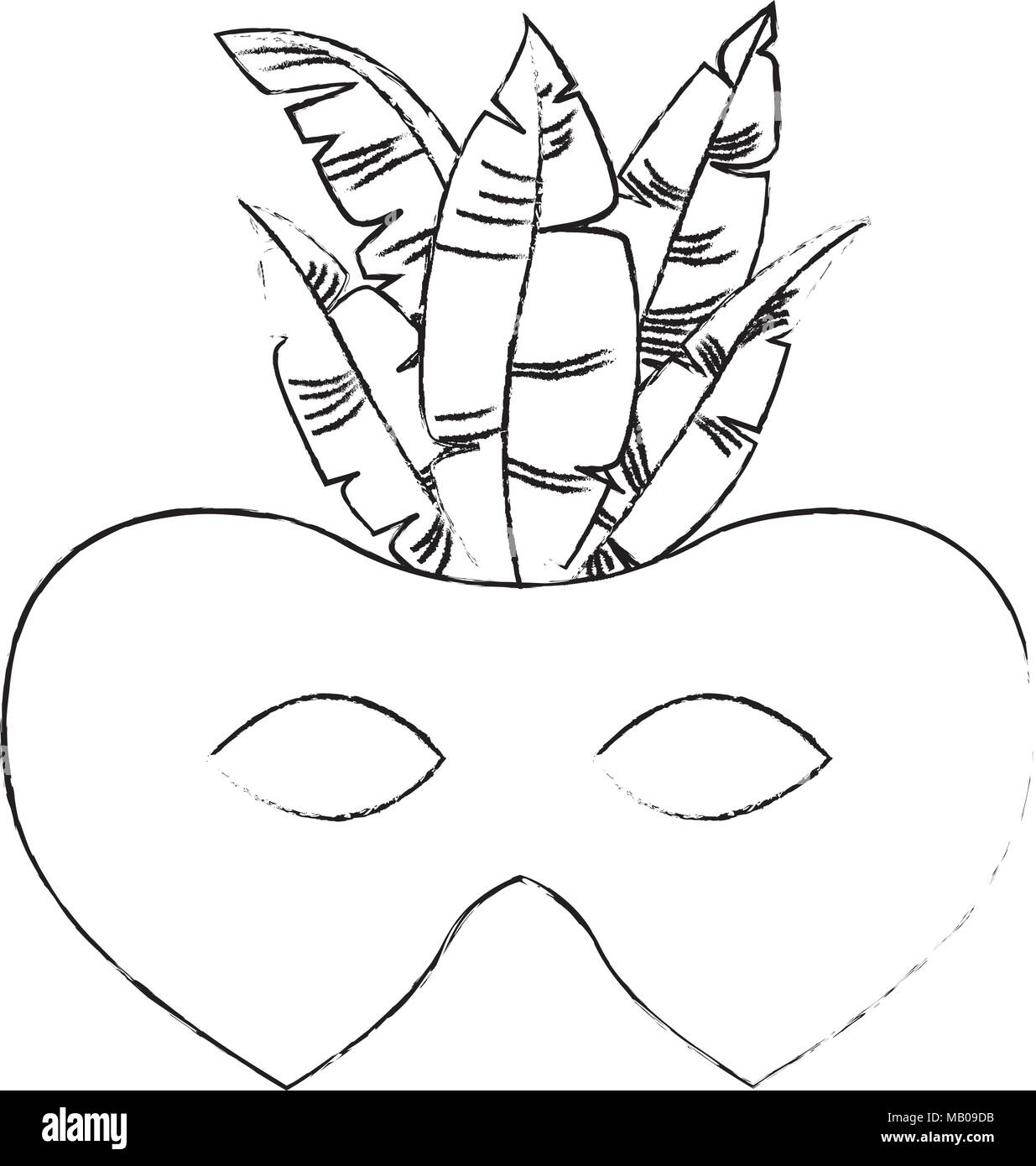 Carnivale mask Black and White Stock Photos & Images - Alamy