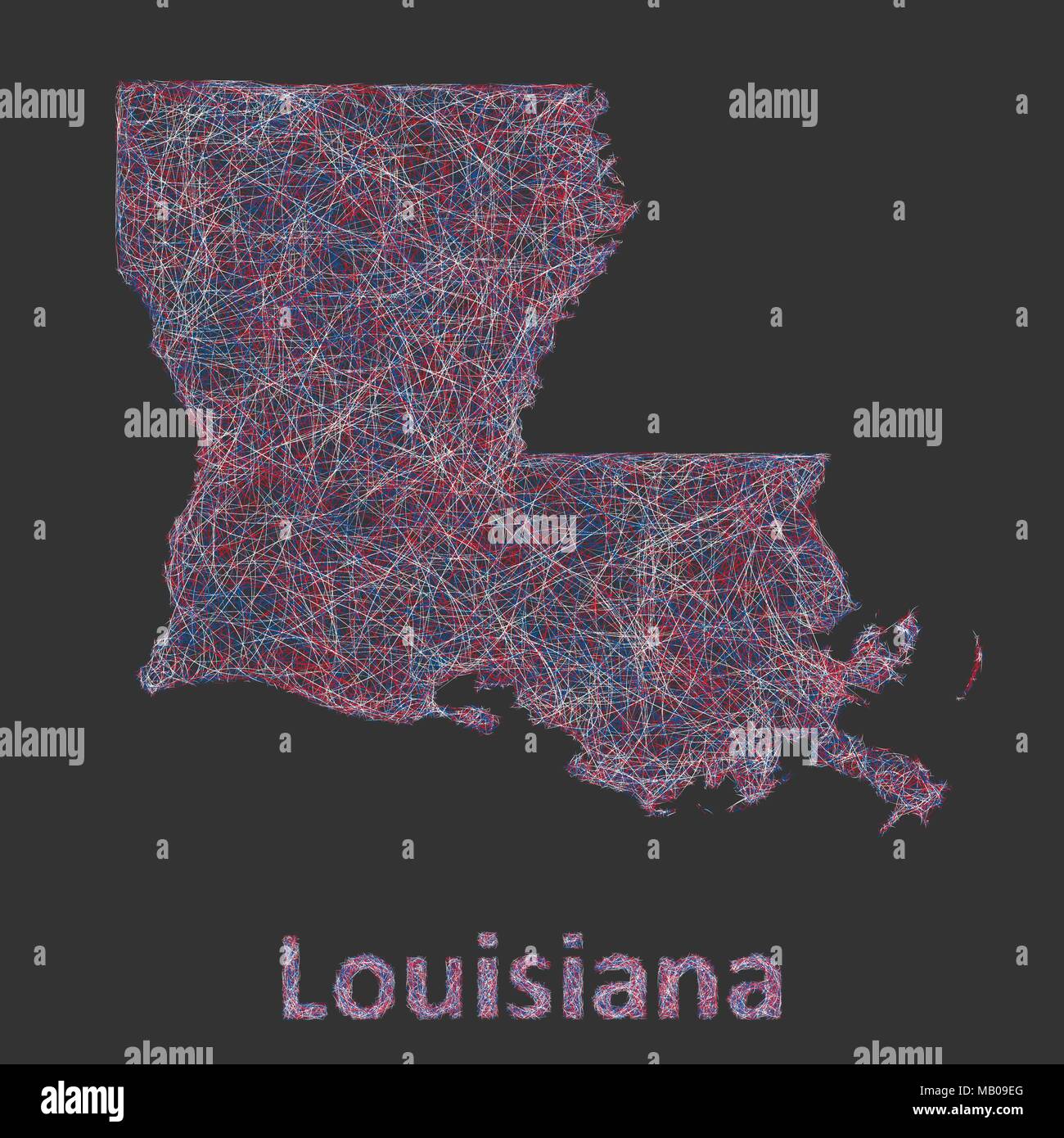 Map of baton rouge louisiana hi-res stock photography and images - Alamy