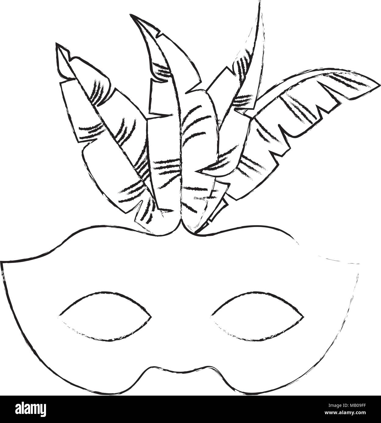 Carnivale mask Black and White Stock Photos & Images - Alamy