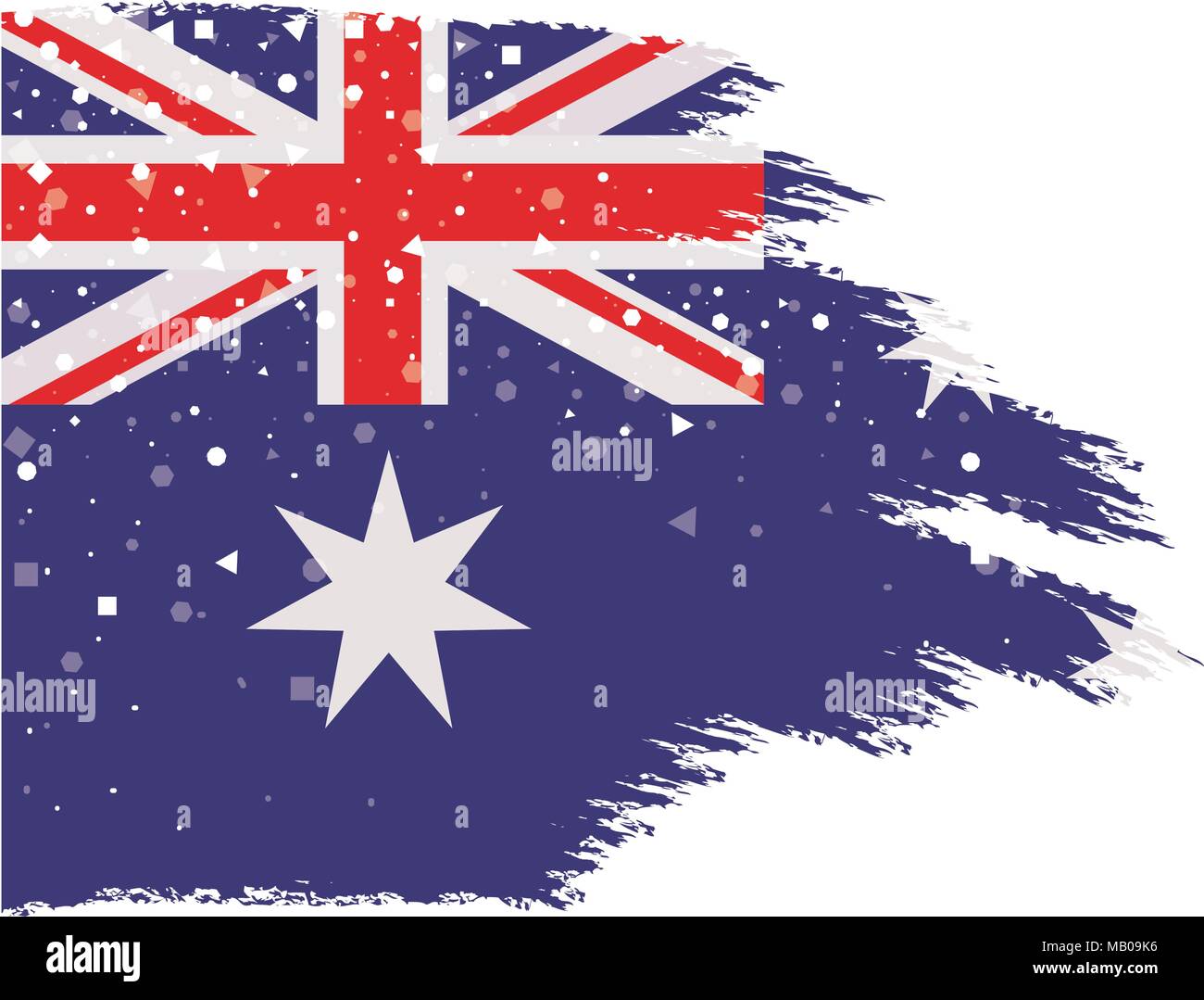 Australia painted flag Stock Vector Images - Alamy