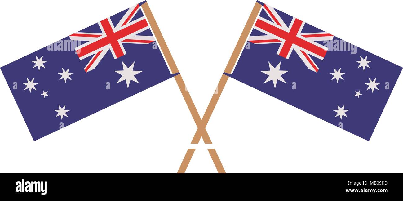 Australian flag pole Stock Vector Images - Alamy