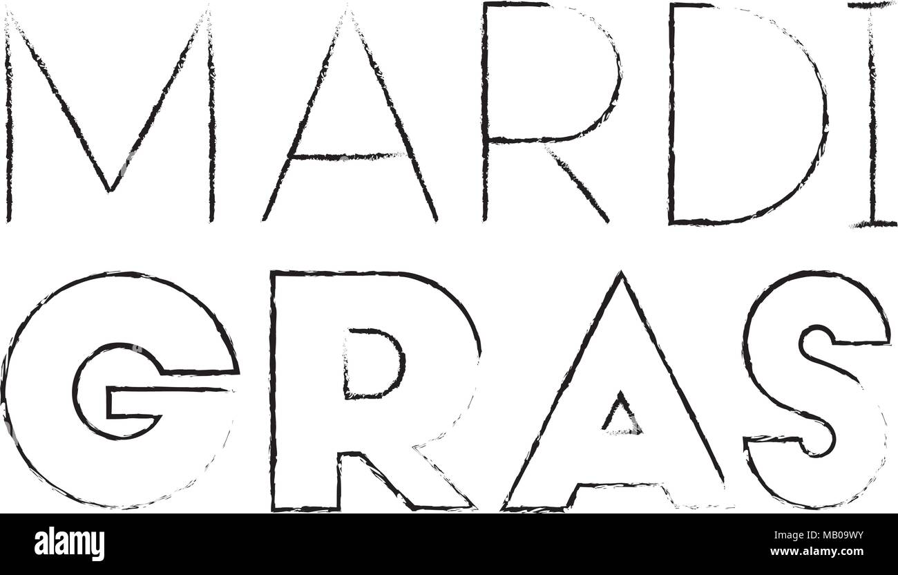 mardi grass calligraphy postcard Stock Vector Image & Art - Alamy