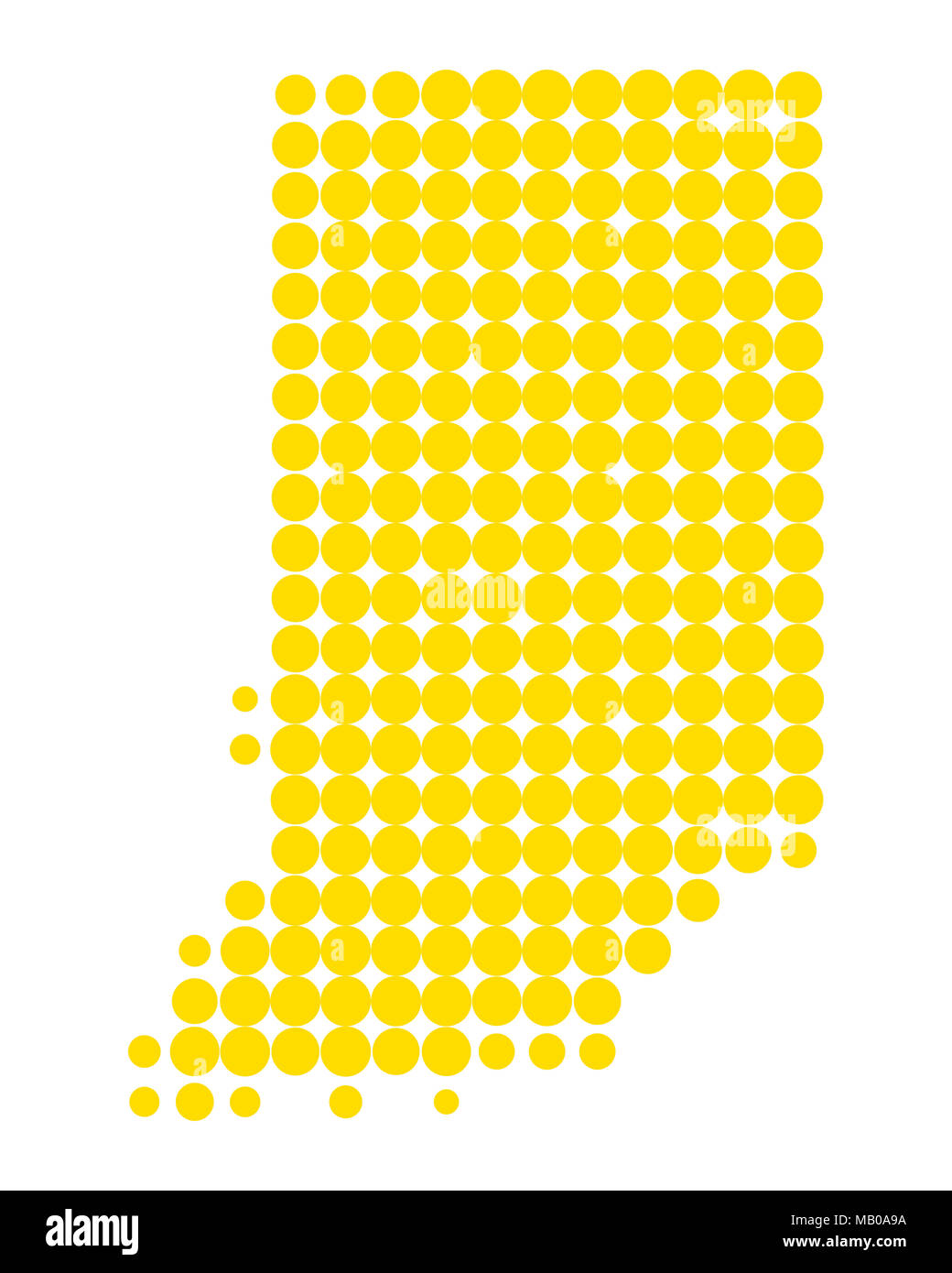 Map of Indiana Stock Photo - Alamy