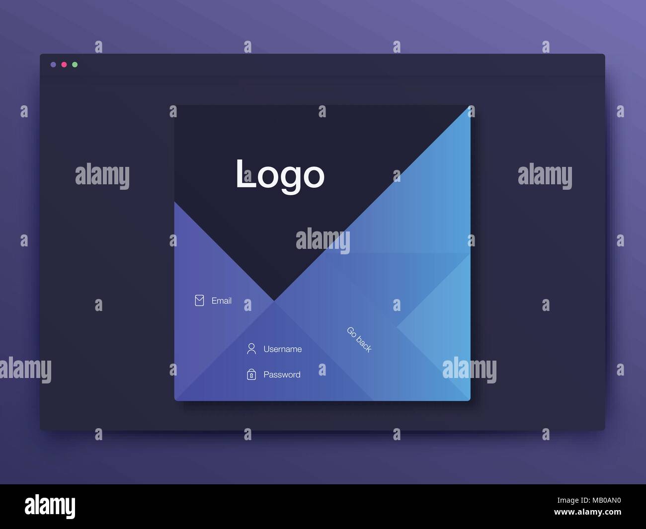 Vector Illustration of screens and web concept. Interface UX, UI GUI ...