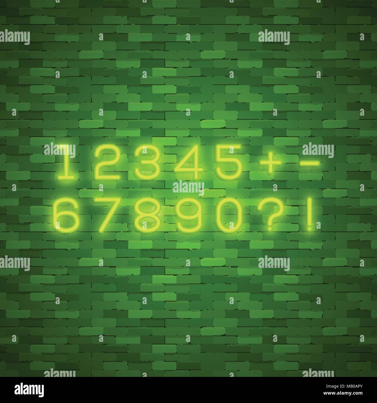 Realistic neon alphabet. Bright neon glowing font. Vector format Stock ...