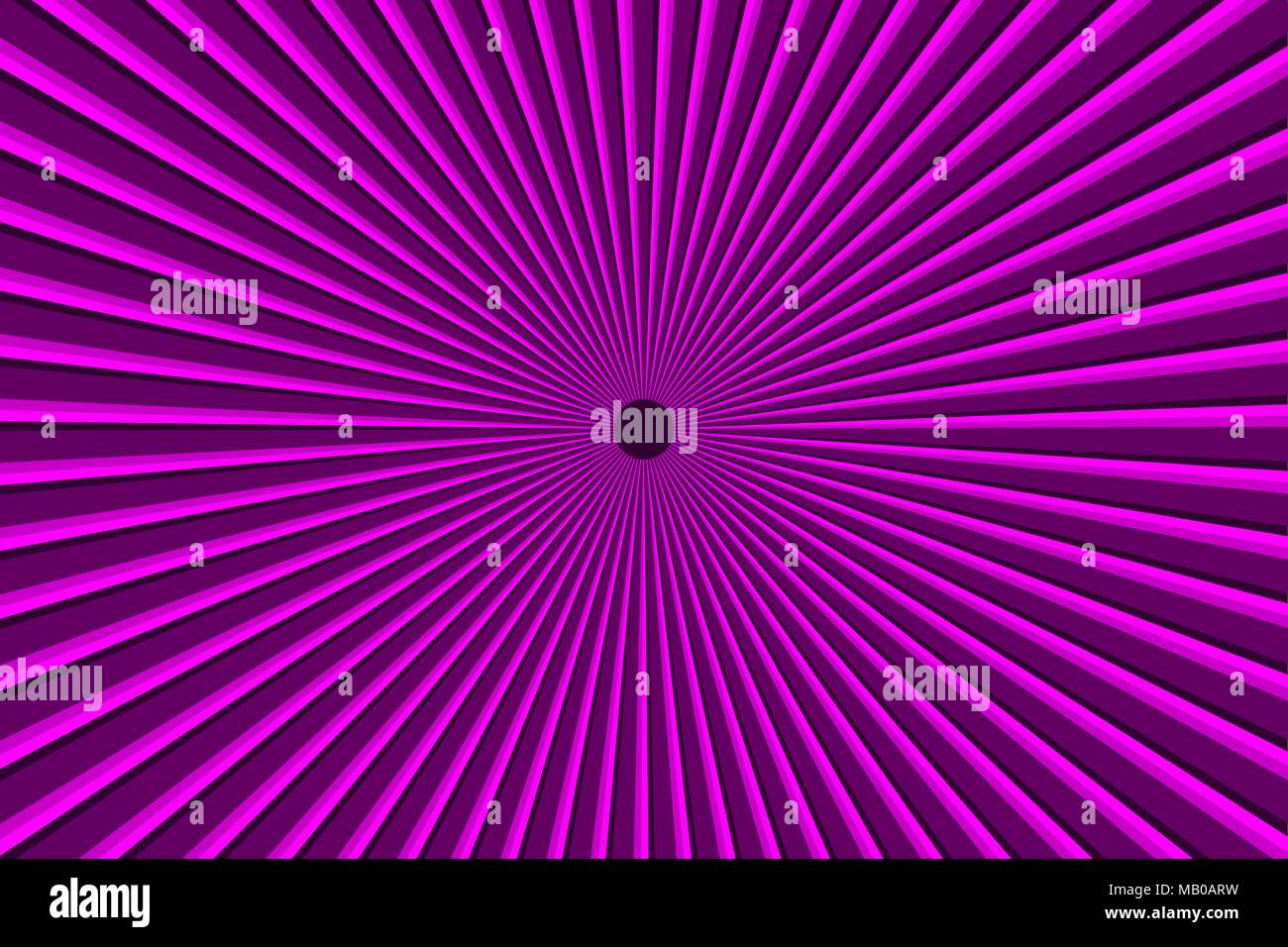 Striped violet abstract background, Symmetric rays - vector pattern ...