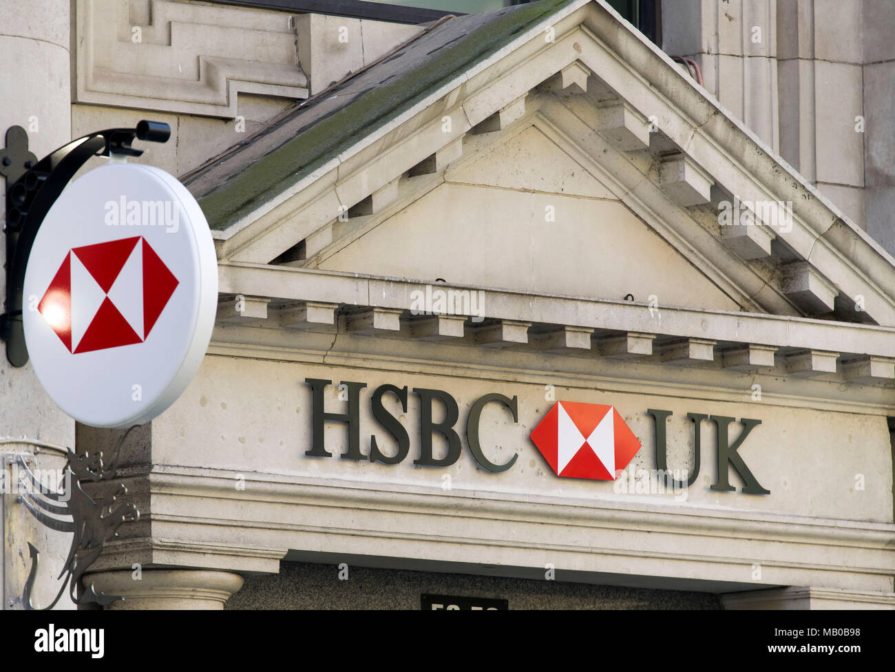 HSBC bank sign logo Stock Photo - Alamy