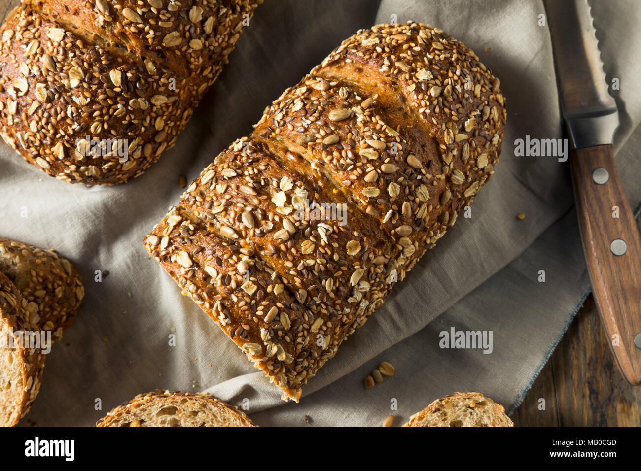 Homemade Whole Wheat Bread Ready to Eat Stock Photo - Alamy