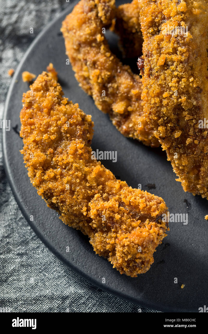 Homemade Deep Fried Ribs with Barbecue Sauce Stock Photo - Alamy