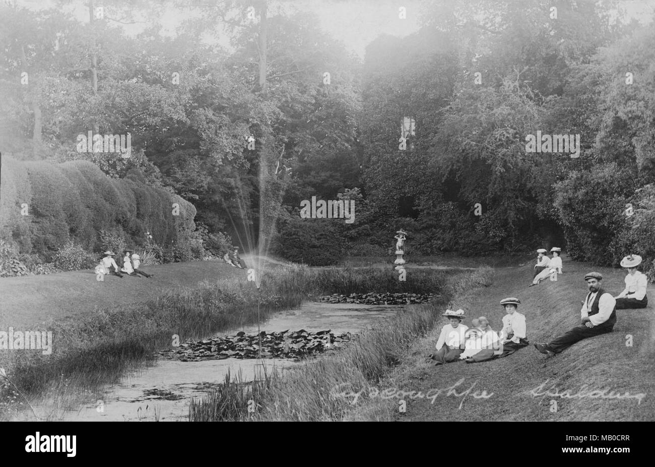 Ayscoughfee Gardens, Spalding, Lincolnshire. A scanned and restored ...