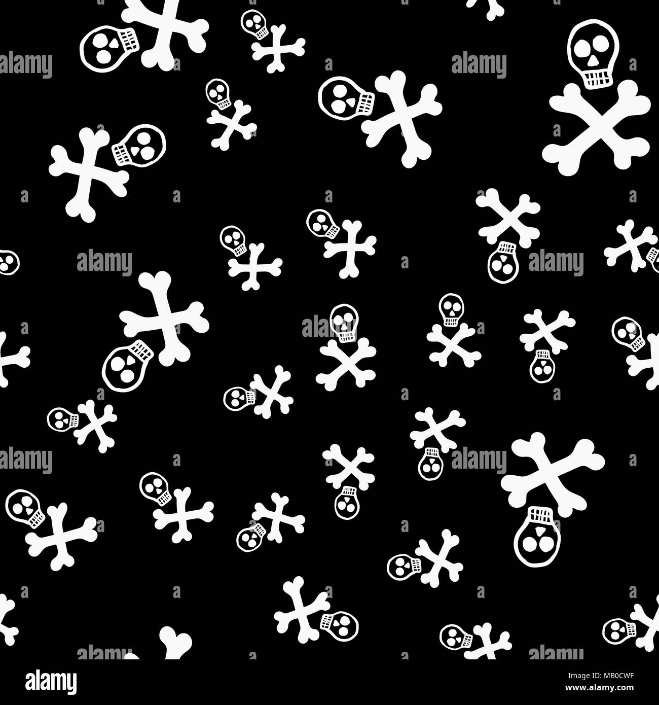 Day of the dead holiday in Mexico seamless pattern with stylized skulls ...