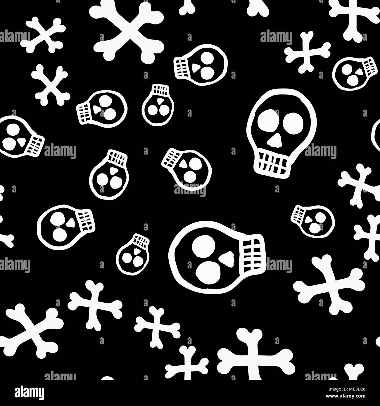 Day dead skull crossbones background Stock Vector Images - Alamy