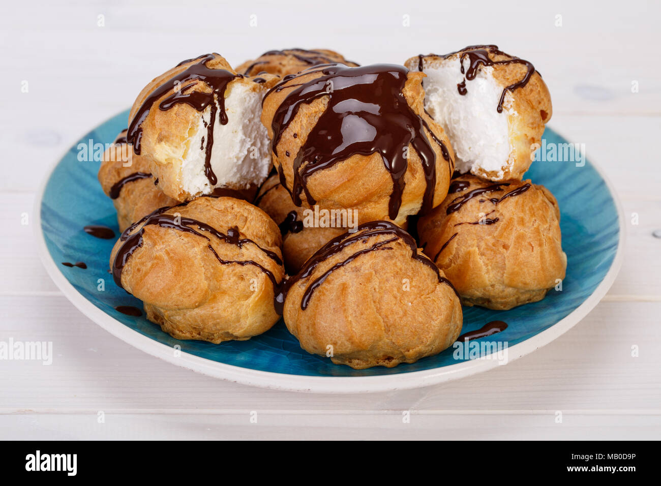 Cream puff blue hi-res stock photography and images - Alamy