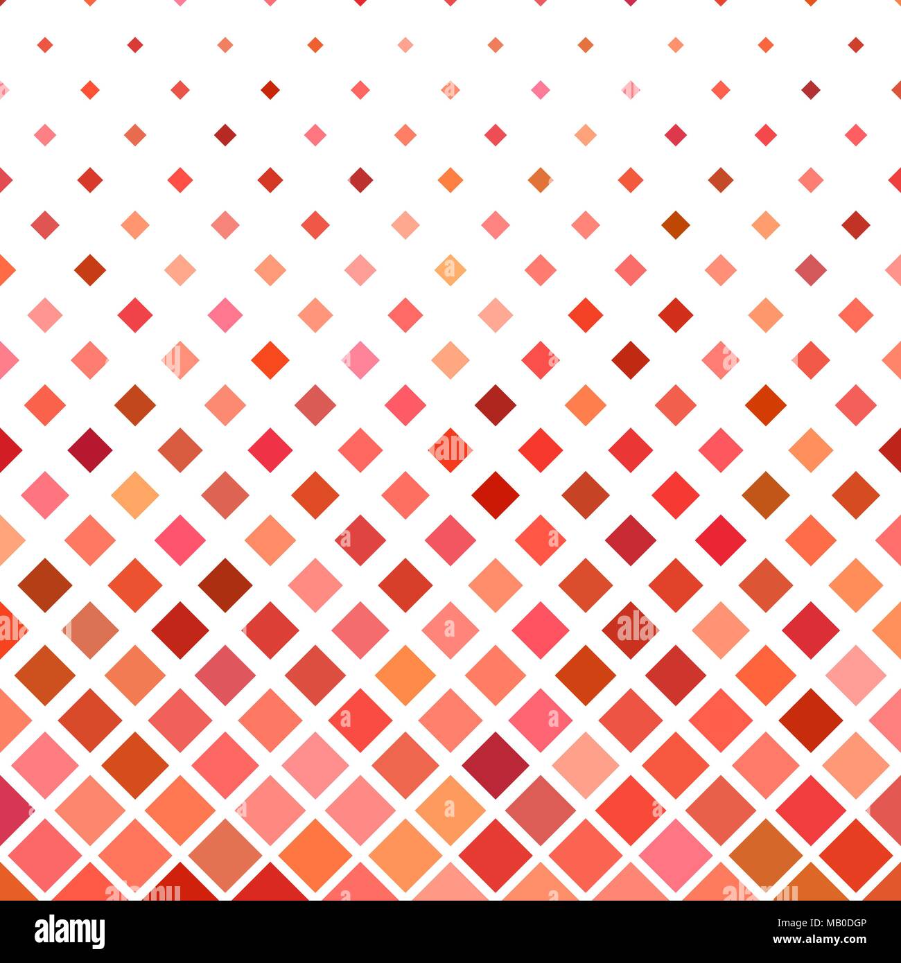 Color abstract square pattern background - vector illustration from diagonal squares in red ...