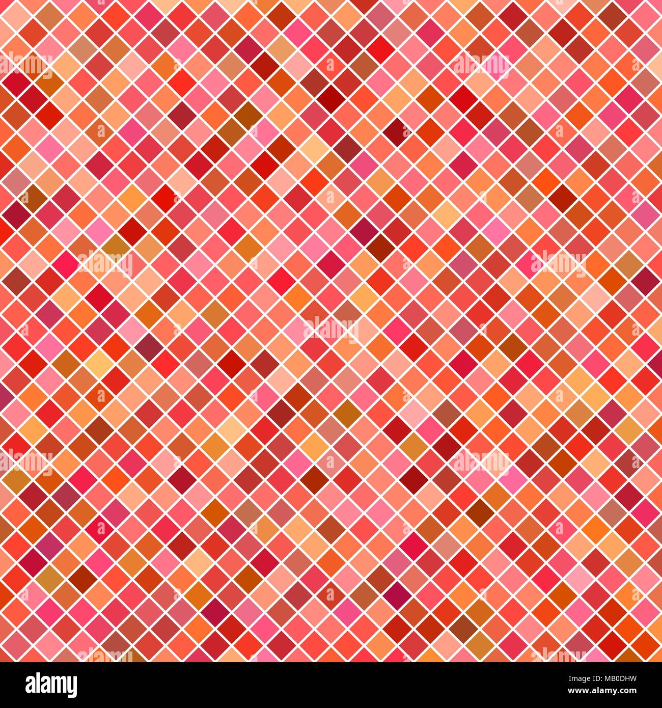 Abstract diagonal square pattern background - geometrical vector graphic from red squares Stock ...