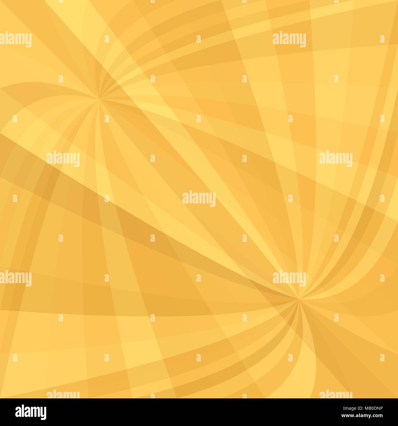 Orange curved ray burst background - vector illustration from swirling ...