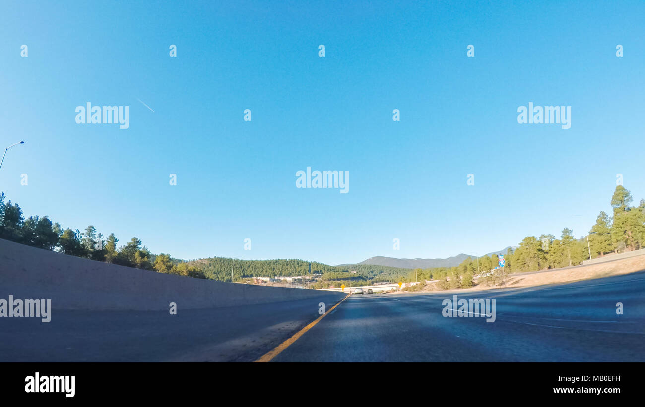 Driving on interstate highway I70 in the mountains Stock Photo - Alamy