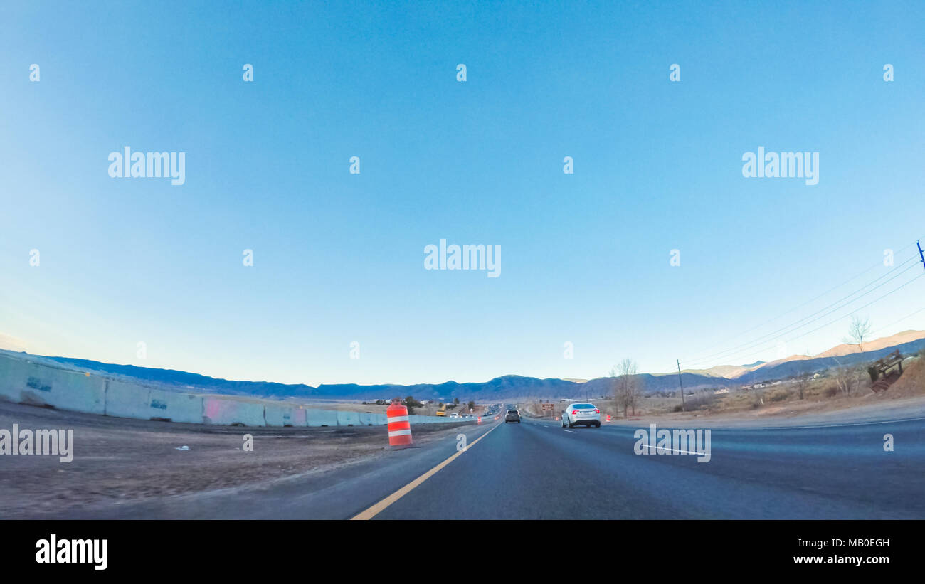 Driving on Intestate highway 470 early in the morning Stock Photo - Alamy