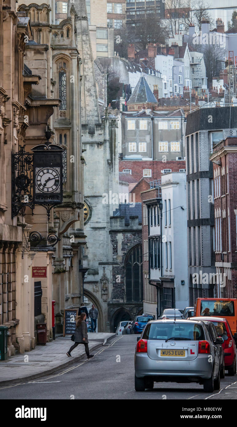 Architecture and buildings in the UK city centre of Bristol Stock Photo ...