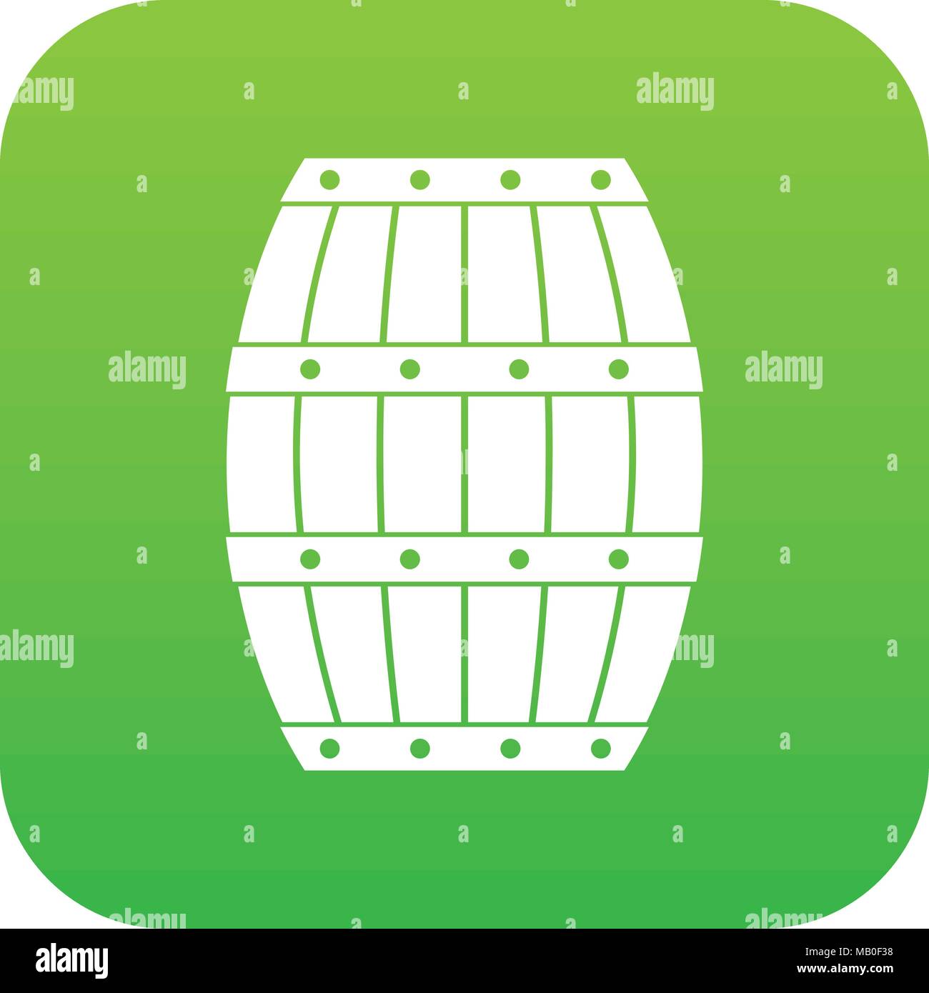 Barrel icon digital green Stock Vector Image & Art - Alamy