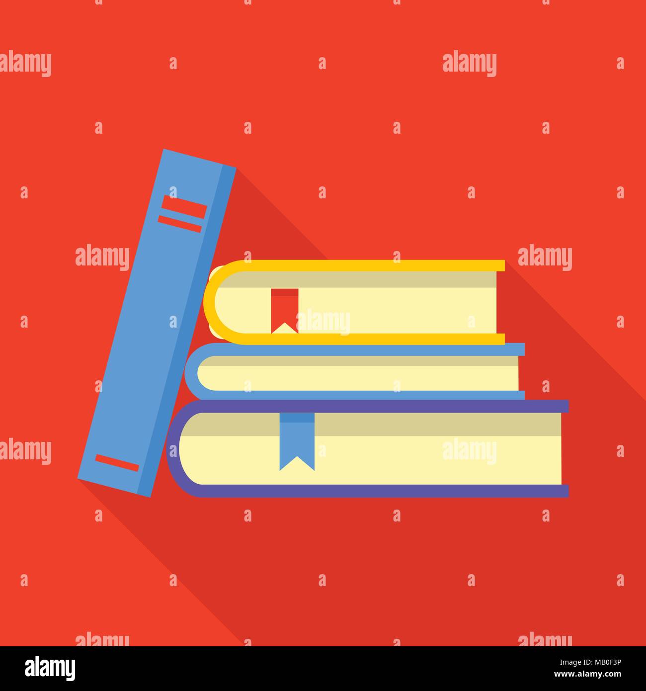 New book icon, flat style Stock Vector Image & Art - Alamy