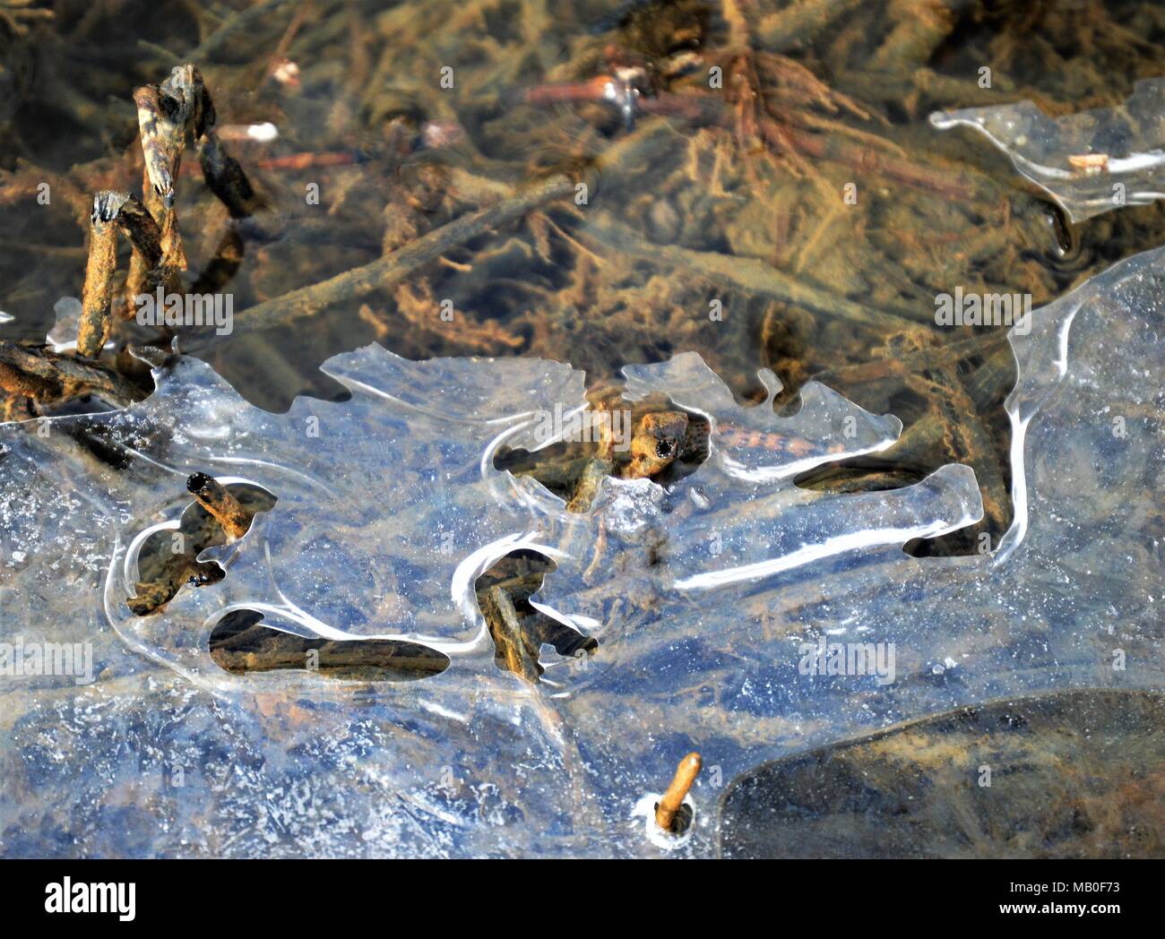 Shapes of Ice Stock Photo - Alamy