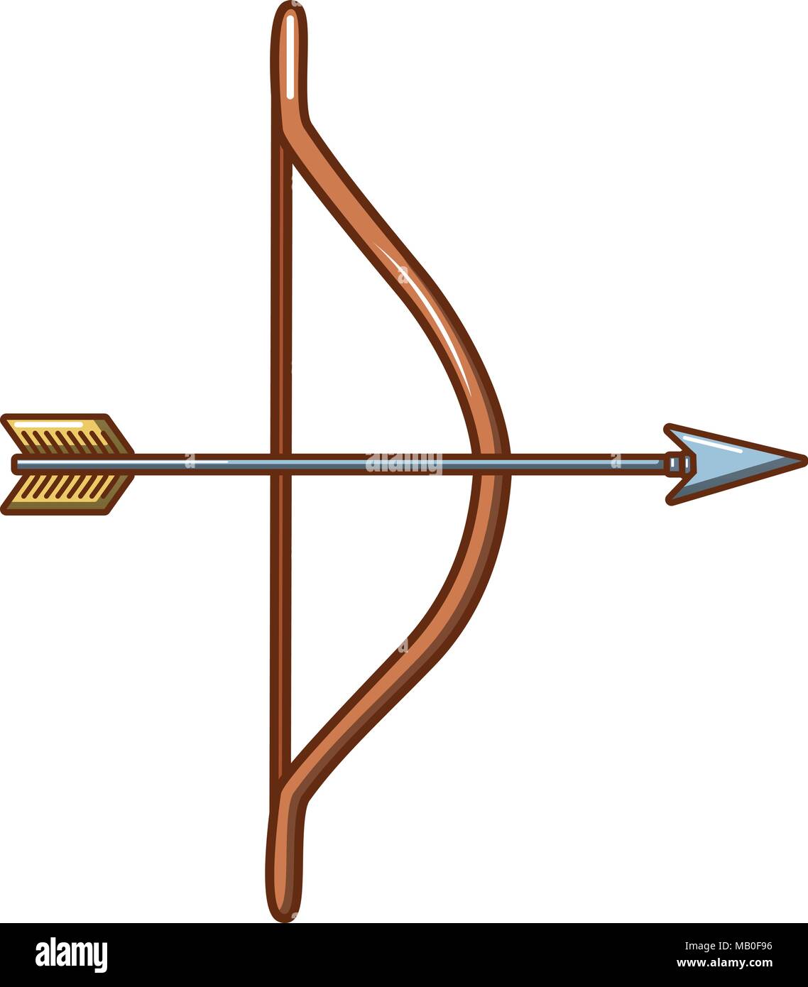 Weapon bow icon, cartoon style Stock Vector Image & Art - Alamy