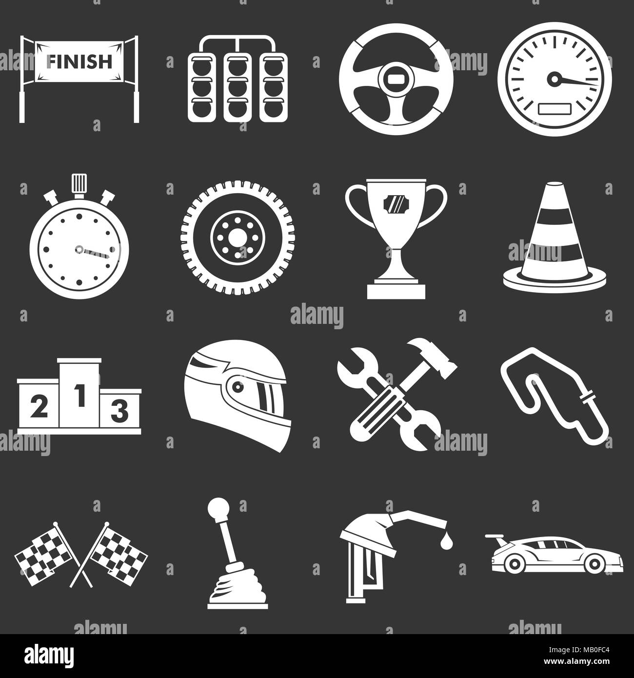 Racing speed icons set grey vector Stock Vector Image & Art - Alamy