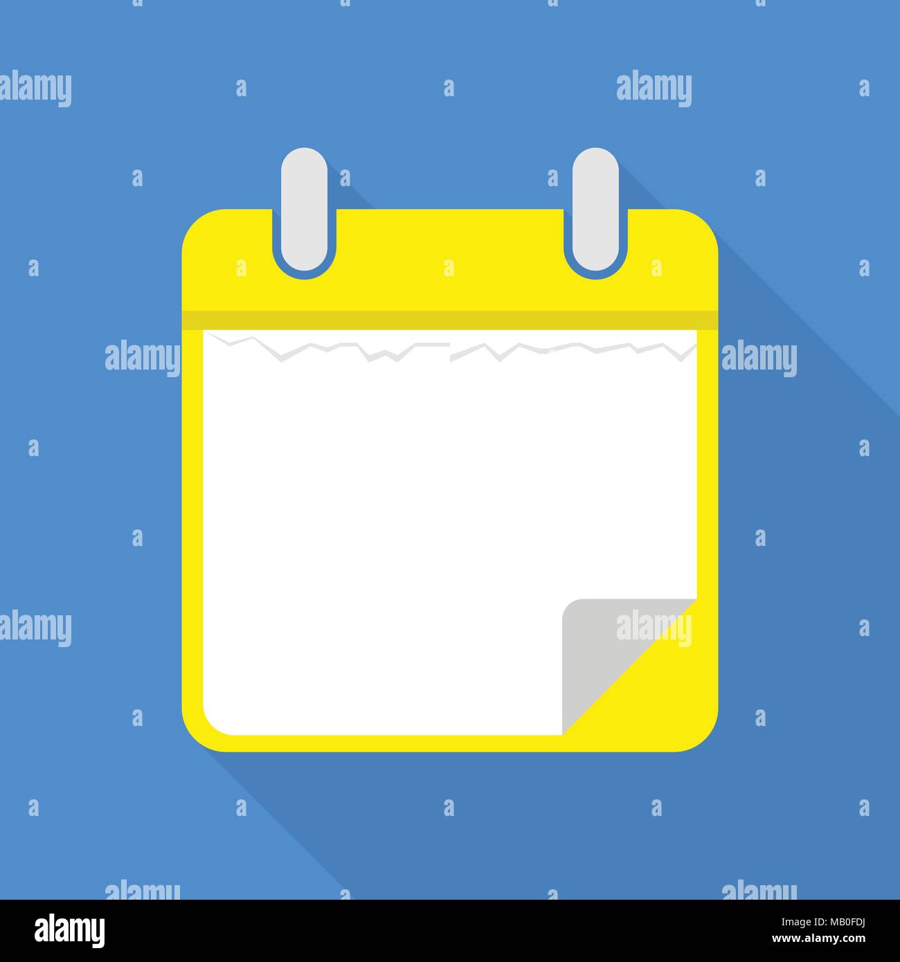 Blank calendar icon, flat style Stock Vector Image & Art - Alamy