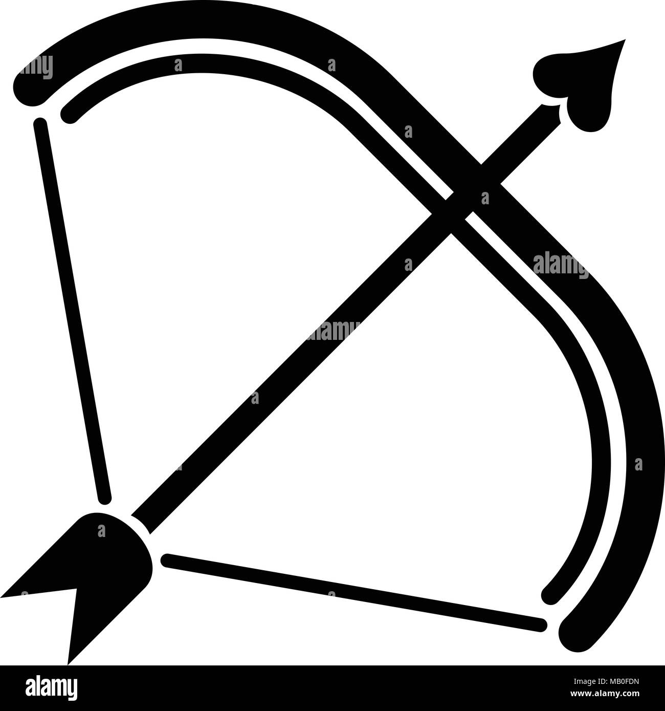 Weapon bow icon, simple style Stock Vector Image & Art - Alamy