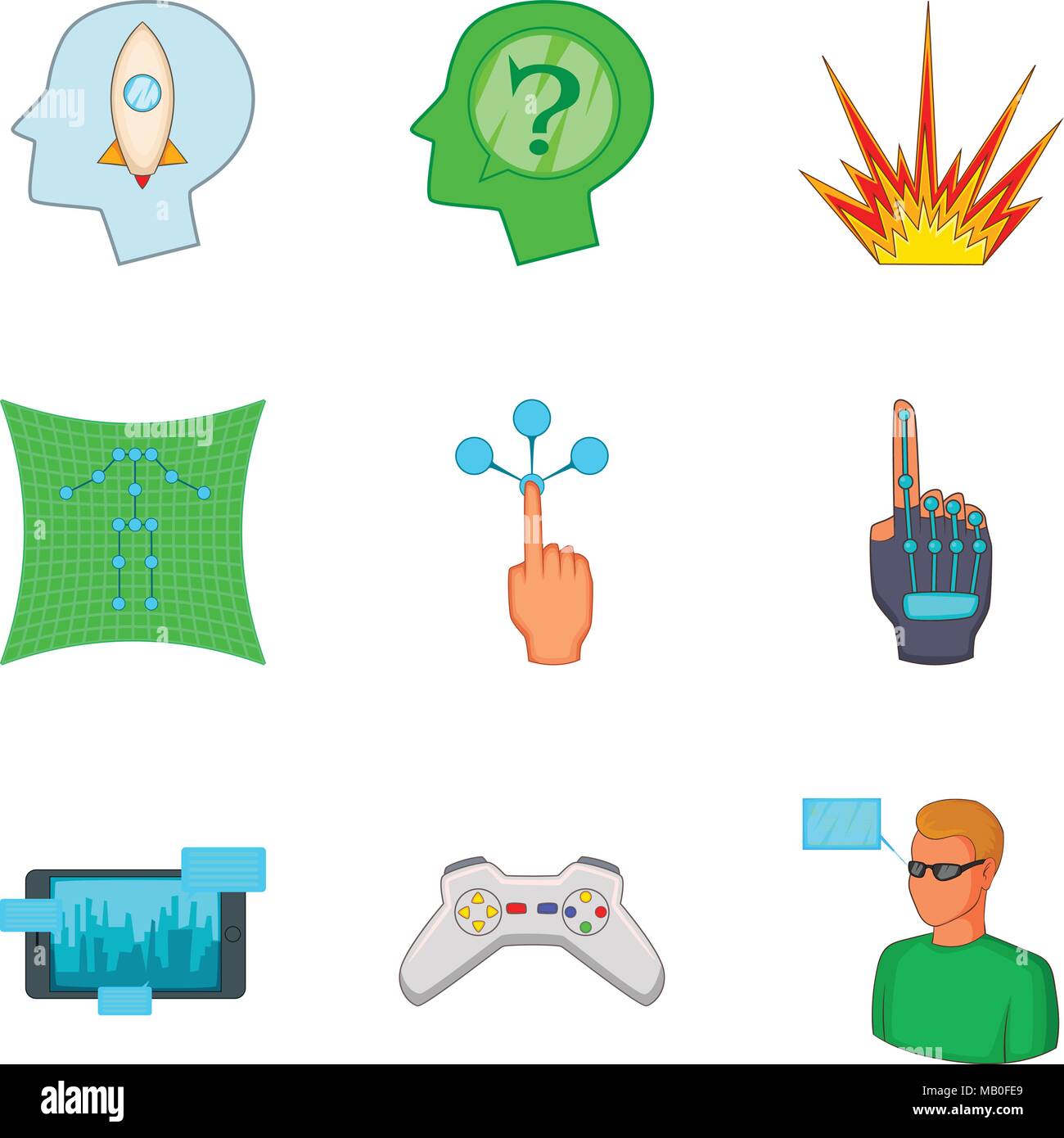 Game show icons set, cartoon style Stock Vector Image & Art - Alamy